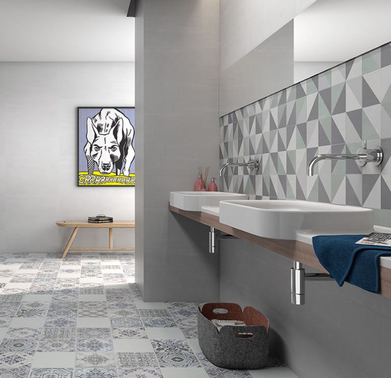 DEKOR STENSKA PLOŠČICA VERNISSAGE PATTERN MIX DENIM, IDEA CERAMICA - Topdom